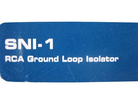 Pac Sni 1 Rca Ground Loop Noise Isolator New Old Stock 90 Day Warranty Max Marine Electronics