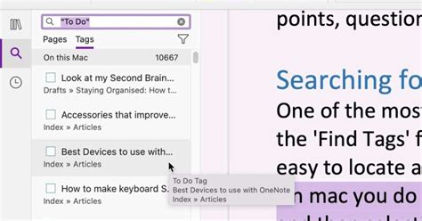 Staying Organised How To Use Tags In Onenote Onenote Templates