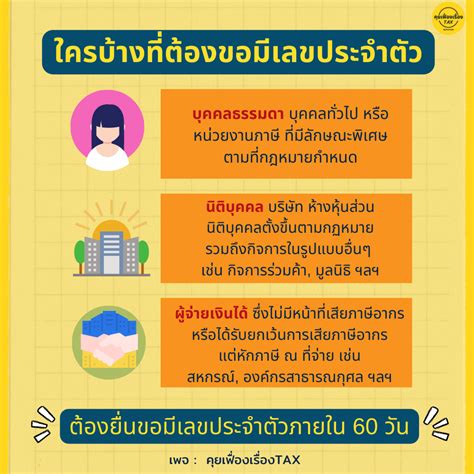 การขอเลขประจำตัวผู้เสียภาษีอากร Kuifuengruengtax
