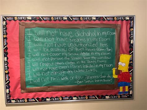 Bart Simpson Bulletin Board