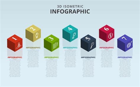 Premium Vector 3d Isometric Infographic Template Vector