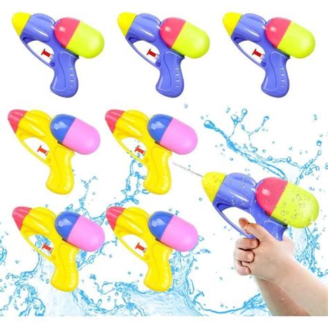 Pistolet A Eau Puissant 8Pcs Pistolet à Eau pour Enfants Adultes