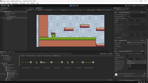 Game Design And Development In Unity Editor Beginner Tutorial First D Platform Game With