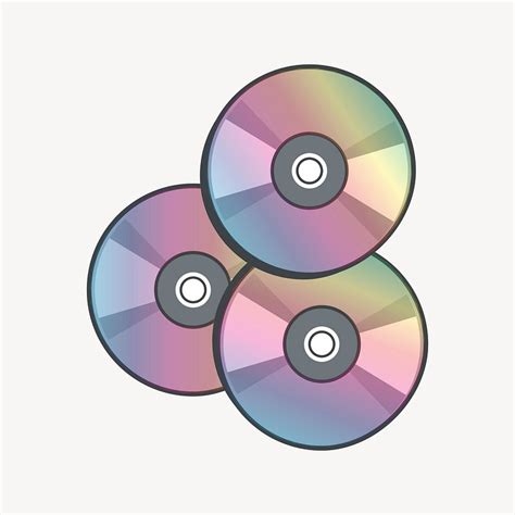 CDs Clipart Vector Free Vector Rawpixel