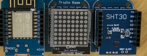 wemos 13 led matrix arduino and iot