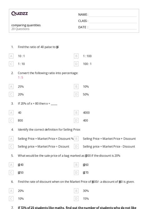 Comparing Three Digit Numbers Worksheets For Th Class On Quizizz