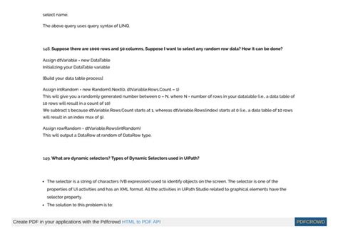 Uipath Interview Questionspdf It Was Productive Pdf