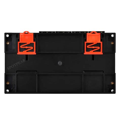 工业级8路rs485 Modbus Rtu 30a大电流继电器模块带保护导轨