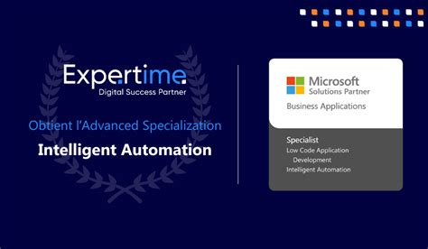 Expertime Obtient D Advanced Specialization Intelligent Automation