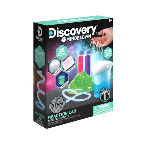discovery mindblown reaction lab 13 piece experiment kit toys