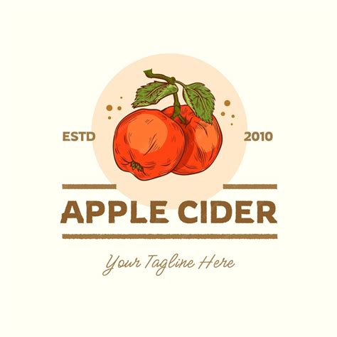 Premium Vector Cider Logo Design Template