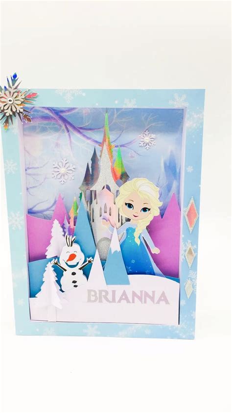 Paper Box Frozen Box Papercraft 3d Letter Frozen Frame Frozen