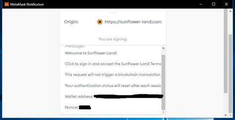 Bug Metamask Signature Overflow · Issue 341 · Sunflower Land