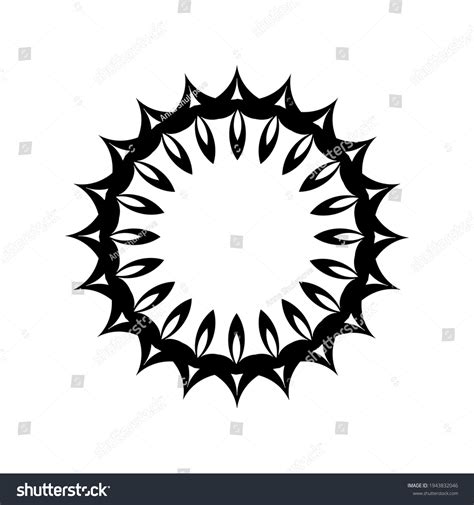 Black Circular Pattern On White Background Stock Vector Royalty Free 1943832046 Shutterstock