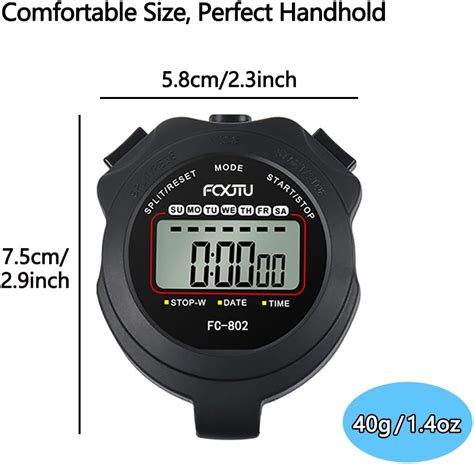 Fcxjtu Sports Stopwatch Timer Digital Single Lap Split Memory