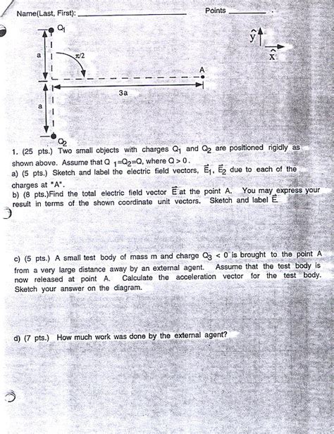 Physics A Spring Exam