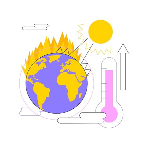 Premium Vector Greenhouse Effect Abstract Concept Vector Illustration