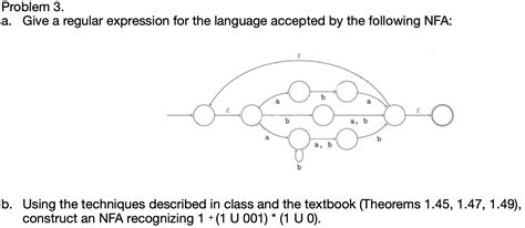 Problem 3 A Give A Regular Expression For The