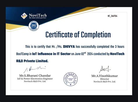 Dhivya Dhinakaran On Linkedin Iot Influence In It Sector Bootcamp