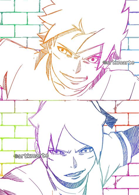 Naruto Vs Naruto Uzumaki Uchiha Boruto And Sarada Anime Neko