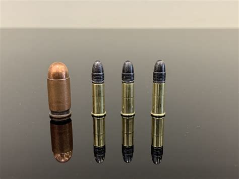 Макет патрона .22 Long Rifle / .22 LR / 5.6х15R, LRN, латунь недорогие ...