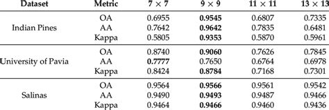 Accuracy With Different Input Patch Sizes The Best Value In A Row Is