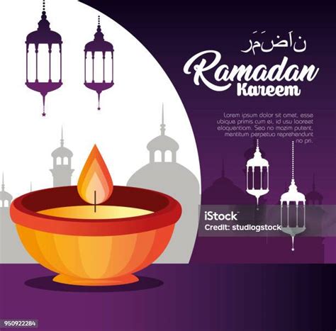 라마단 카림 카드 설정된 아이콘 0명에 대한 스톡 벡터 아트 및 기타 이미지 0명 Ramadan Kareem 디자인