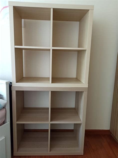 2 Kallax Shelves Furniture And Home Living Furniture Shelves Cabinets And Racks On Carousell