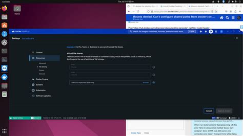 Mounts Denied The Path Is Not Shared To The Host When It Is Docker