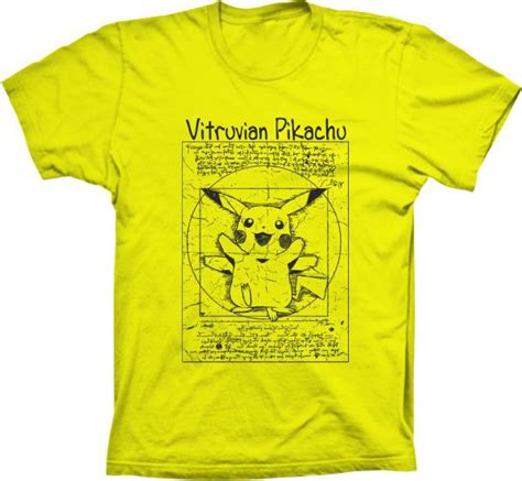 Camiseta Pikachu Vitruvian