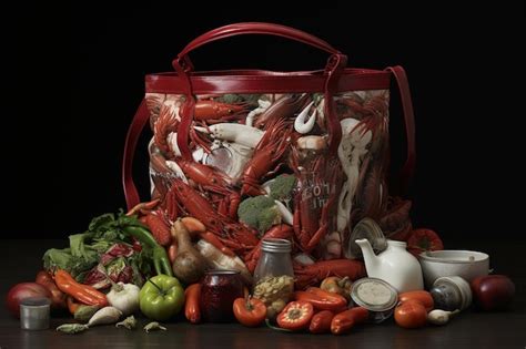 Cajun Crab Boil Bag Premium Ai Generated Image