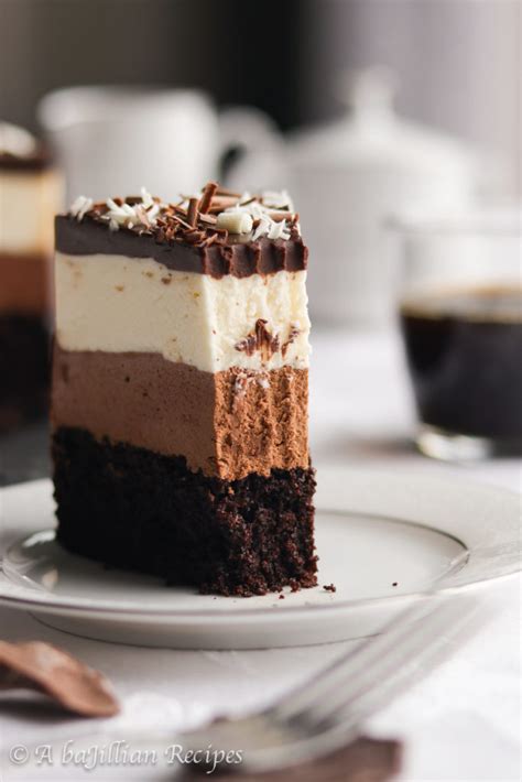 Triple Chocolate Mousse Torte A Bajillian Recipes