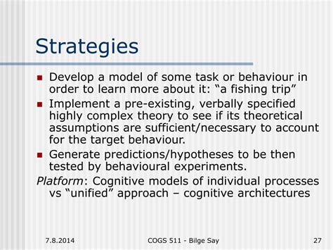 Ppt Computational Cognitive Modelling Powerpoint Presentation Free