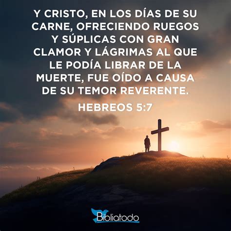 Hebreos 5 7 RV1960 Versículo del Día