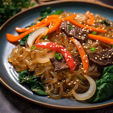 Japchae Korean Stir Fried Glass Noodles 오이소박이 Yumforeverinasia