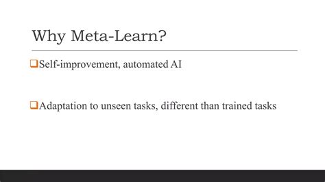 Learning To Learn With Meta Learning Pptx Artificial Intelligence Technology And Computing