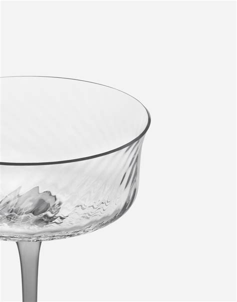 Hand Blown Murano Champagne Coupe In Multicolor Dolceandgabbana® Us