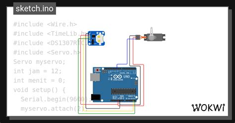 Pakan Ikan Otomatis Dengan Rtc Ds1307 Wokwi Esp32 Stm32 Arduino