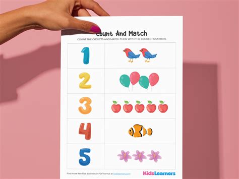 Counting And Matching Practice Sheets Counting And Matching Practice Sheets