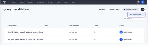 Remap A Trino Connection Thoughtspot Software