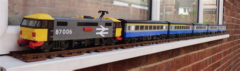 Br Class 87 Electric Locomotive With A Rake Of Mk 2 Coaches Brick