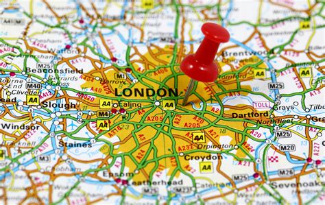 London kort Kort over London med seværdigheder og shopping