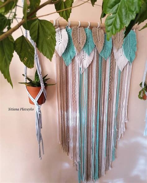 Tetiana Plavayko On Instagram “Велике настінне панно в техніці макраме 🌿🌿🌿 Зроблено на