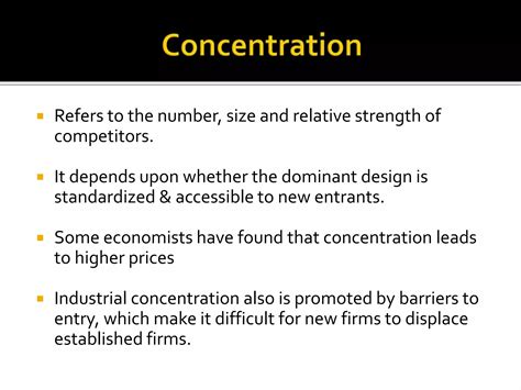 Industry Evolution And Concentration Pptx Business Business And Finance