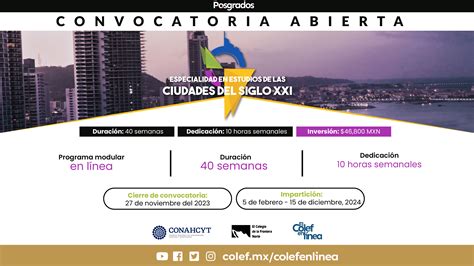 Especialidad En Estudios De Las Ciudades Del Siglo Xxi Comecso