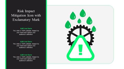 Risk Impact Mitigation Icon With Exclamatory Mark Rules Pdf