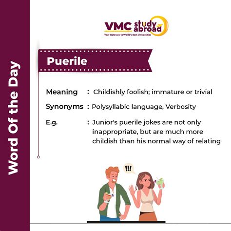 Puerile Wordoftheday Meaning Synonyms Postit Likeforlikes Share