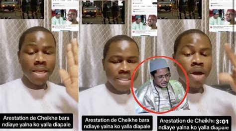 Vidéo Arrestation de Cheikh Bara Ndiaye Diop Khass à Macky Sall