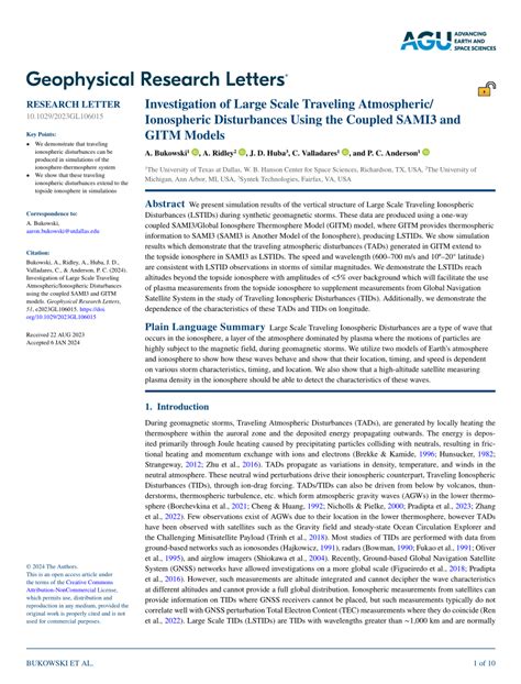 Pdf Investigation Of Large Scale Traveling Atmospheric Ionospheric