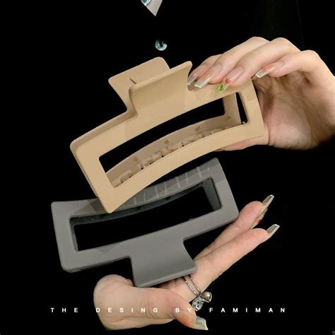 Japanese And Korean Style High End Color Matching Hair Clip Simple And